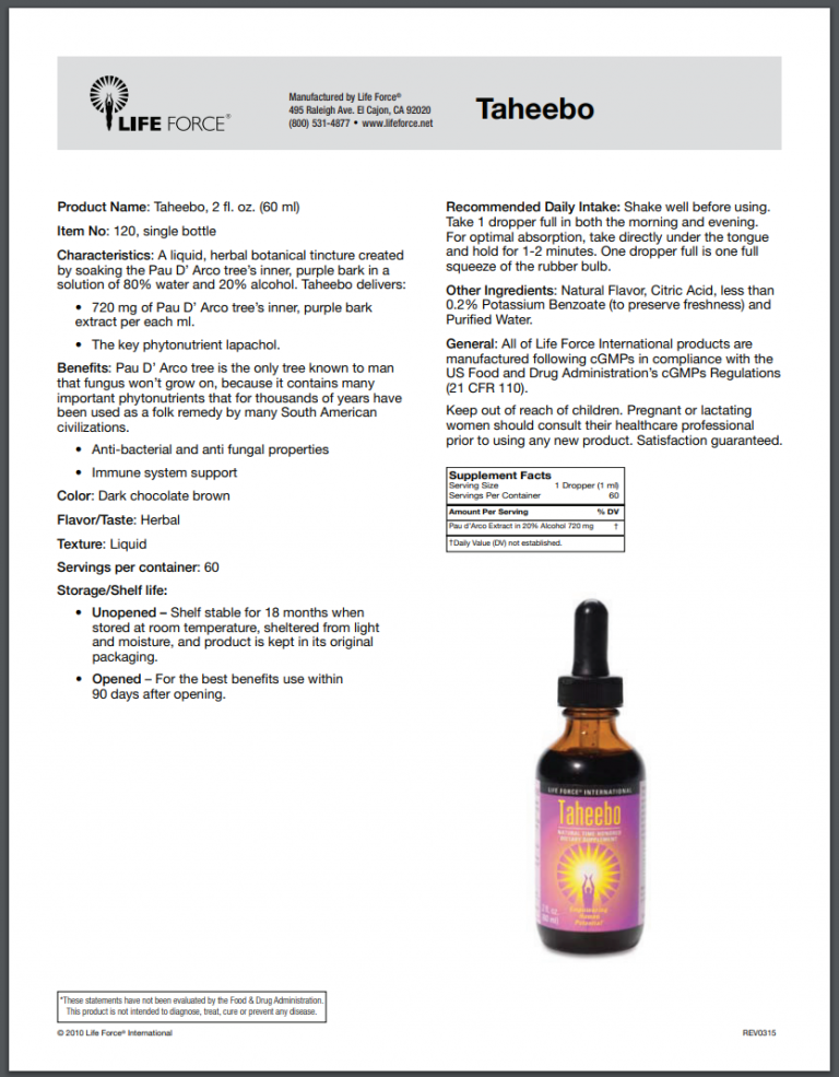 Taheebo – Body Health Recovery